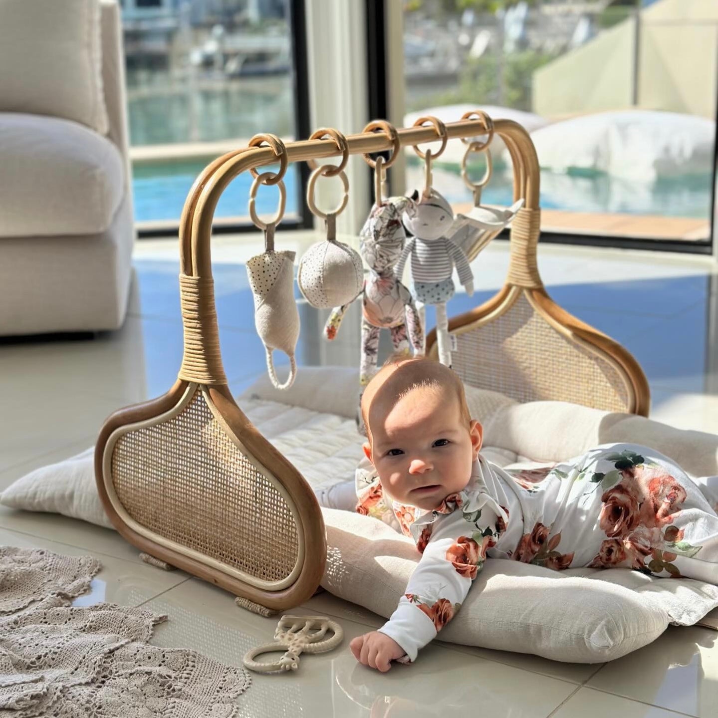 Rattan Play Gym Bundle | Natural & Cocoa | Stina's Style