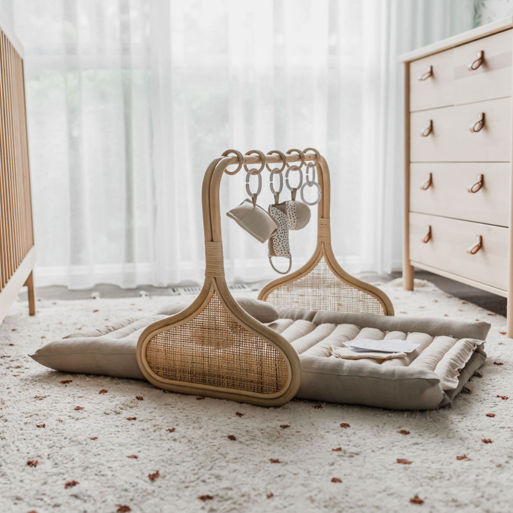 Rattan Play Gym Bundle | Natural & Cocoa | Stina's Style